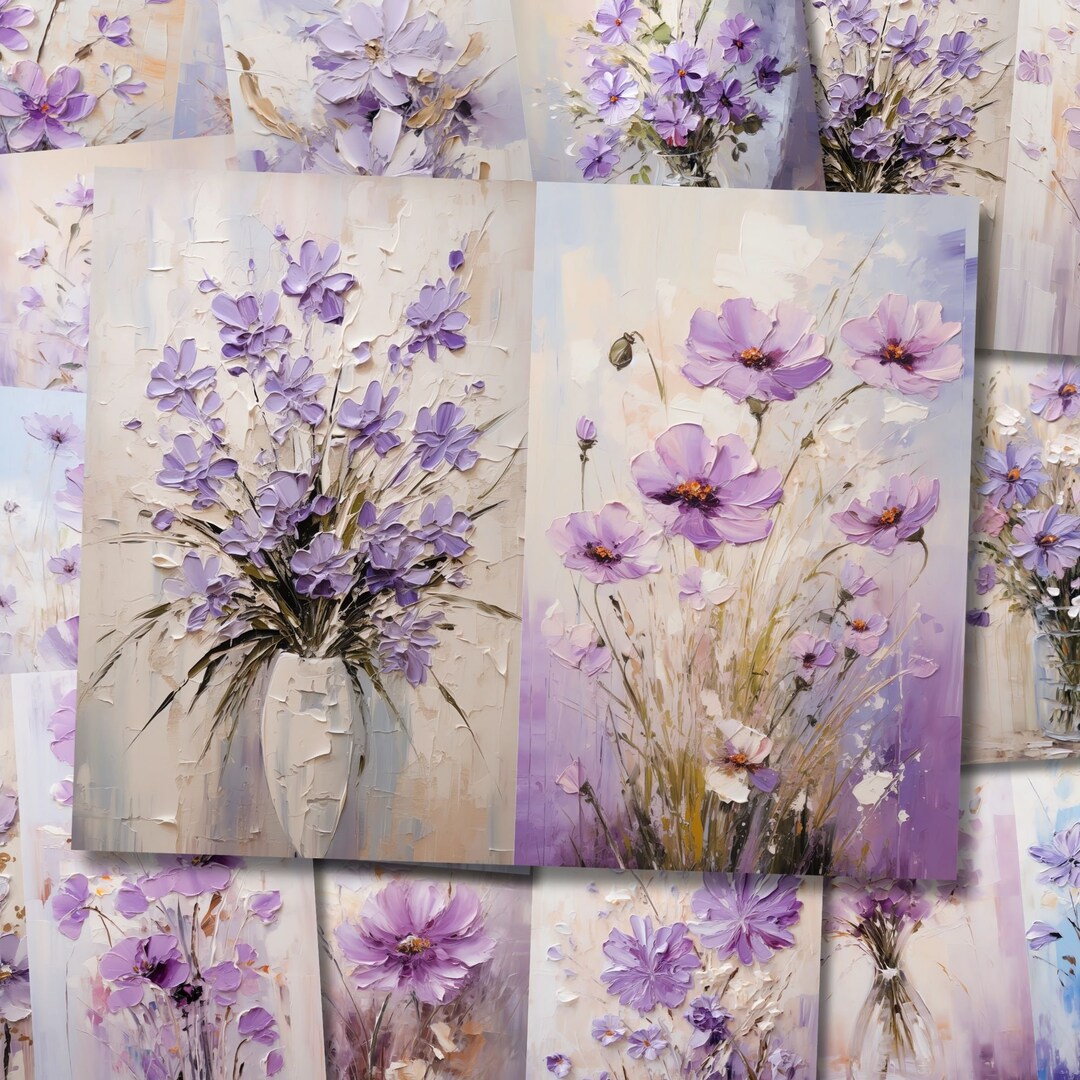 Flower Junk Journal Pages Junkjournal Paper Floral Printable Wildflower ...