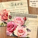 Roses Trifold Folio Junkjournal Kit Vintage Diy Mini Folio Junk Journal 