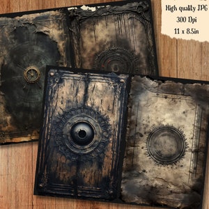 Dark Portal Junk Journal Pages Black Mystic Magical Fantasy Junkjournal ...