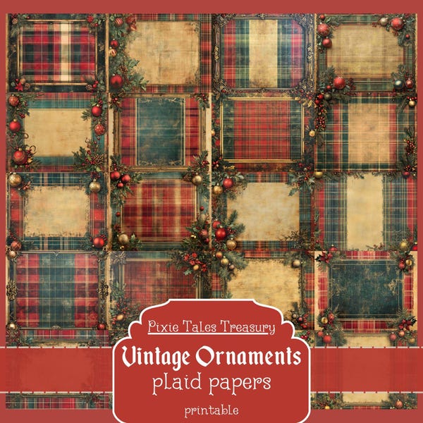 Tartan Paper - Etsy