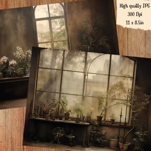 Vintage Art Room Junk Journal Kit Studio Background Digital Photography ...