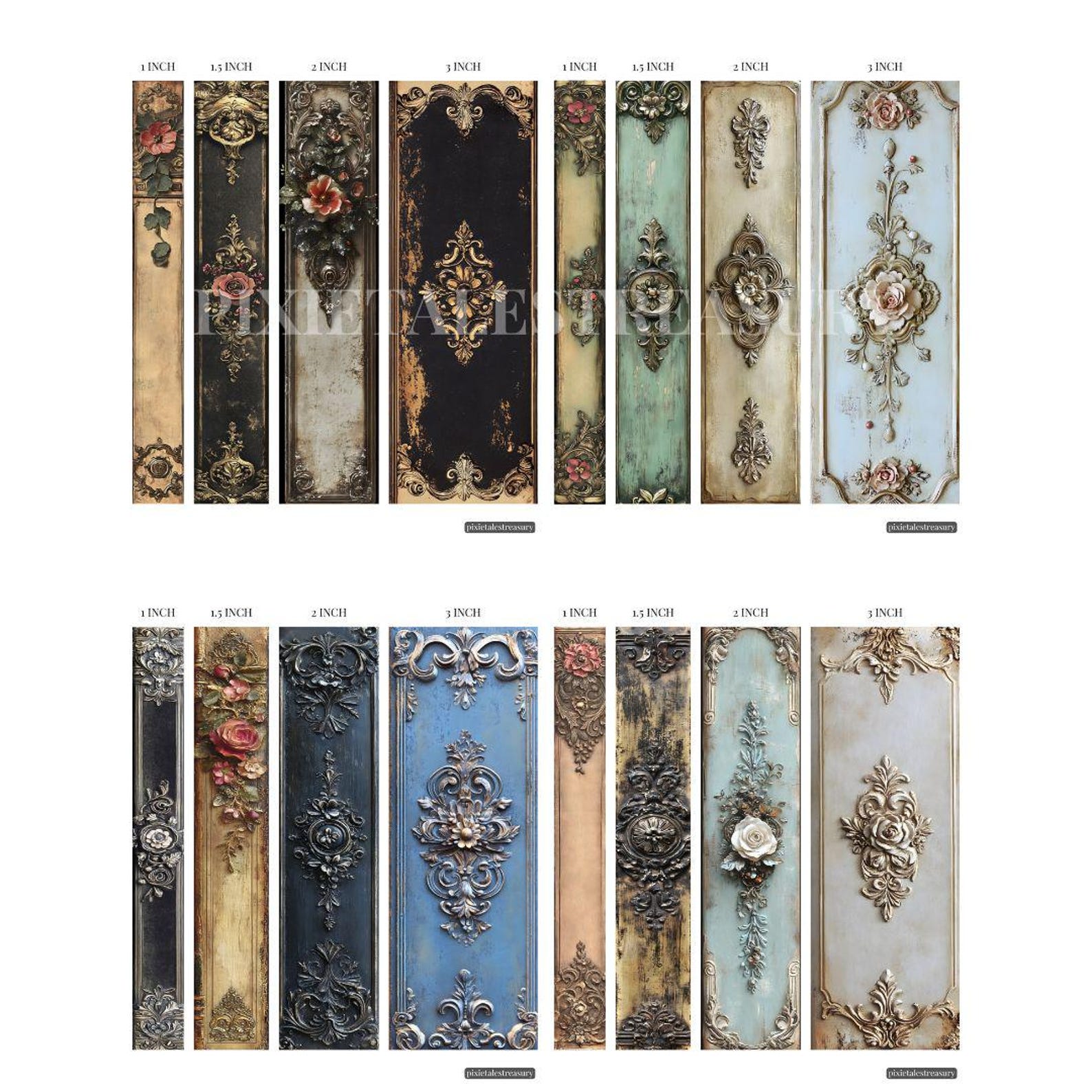 Junk Journal Book Spine Printables, Vintage Design Kit for DIY Crafts ...