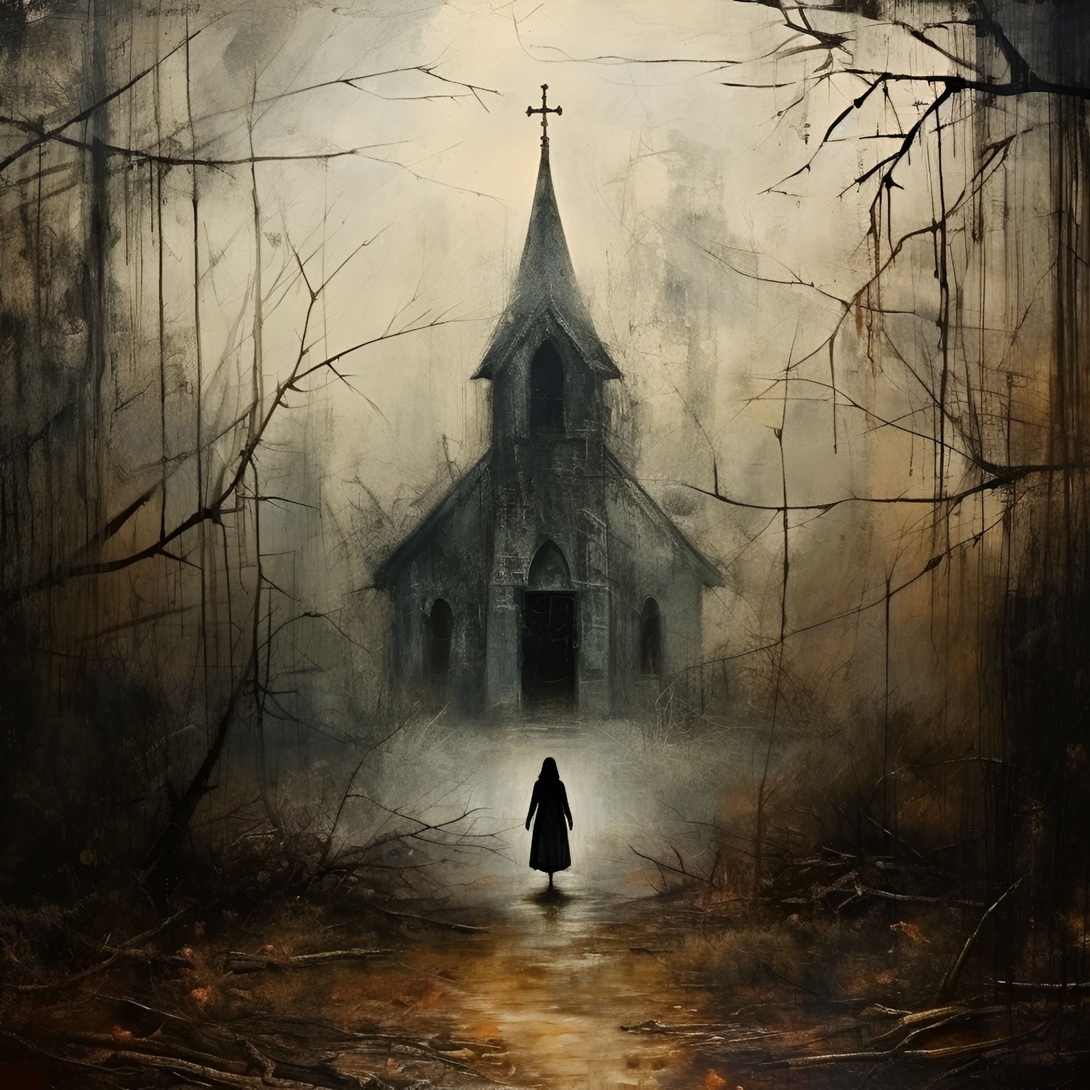 Haunted Chapel Background Junk Journal Kit Halloween Goth - Etsy