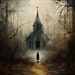Haunted Chapel Background Junk Journal Kit Halloween Goth Gothic Dark ...