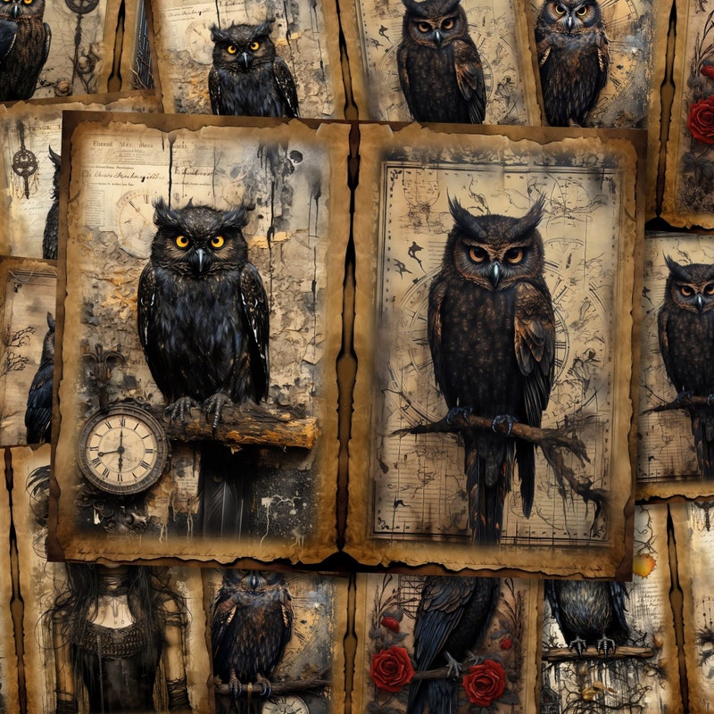 Owl Goth Witch Necklace - Etsy