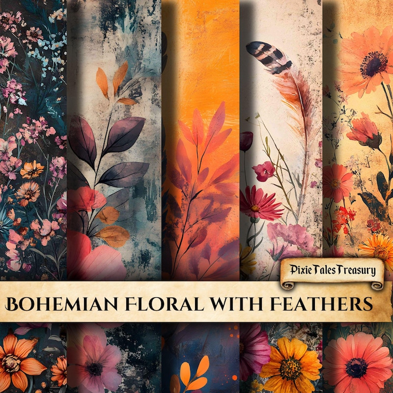 Bohemian Decoupage Paper - Etsy