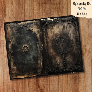 Dark Portal Junk Journal Pages Black Mystic Magical Fantasy Junkjournal ...