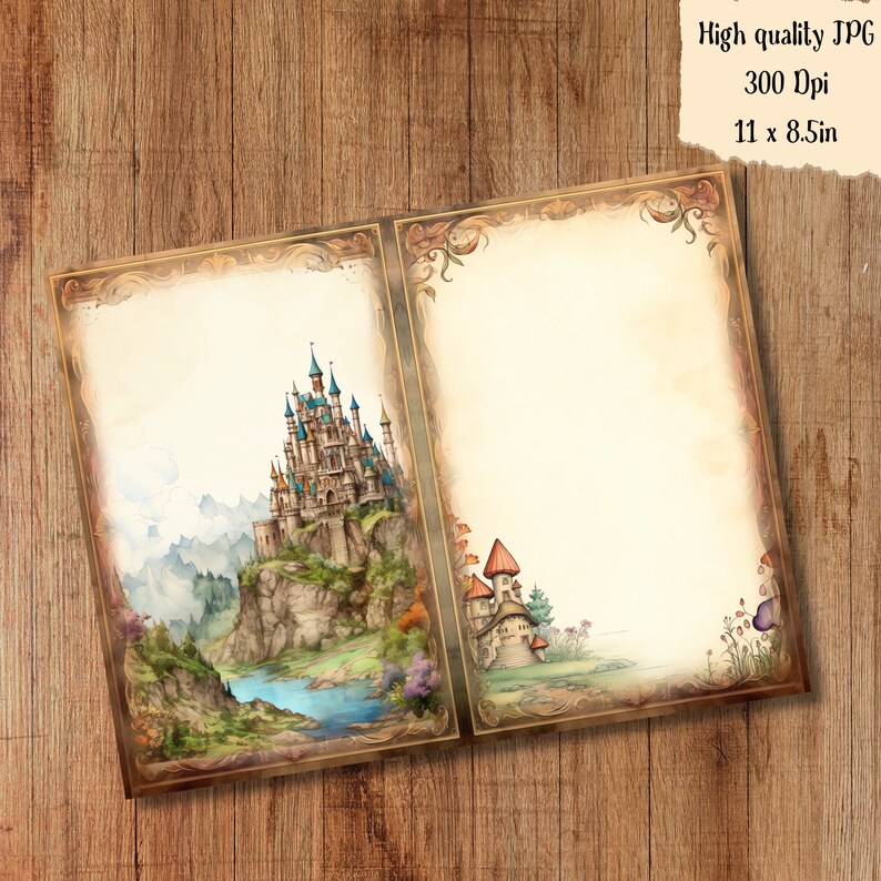 Magical Junk Journal Pages Fantasy Fairytale Journaling Paper - Etsy