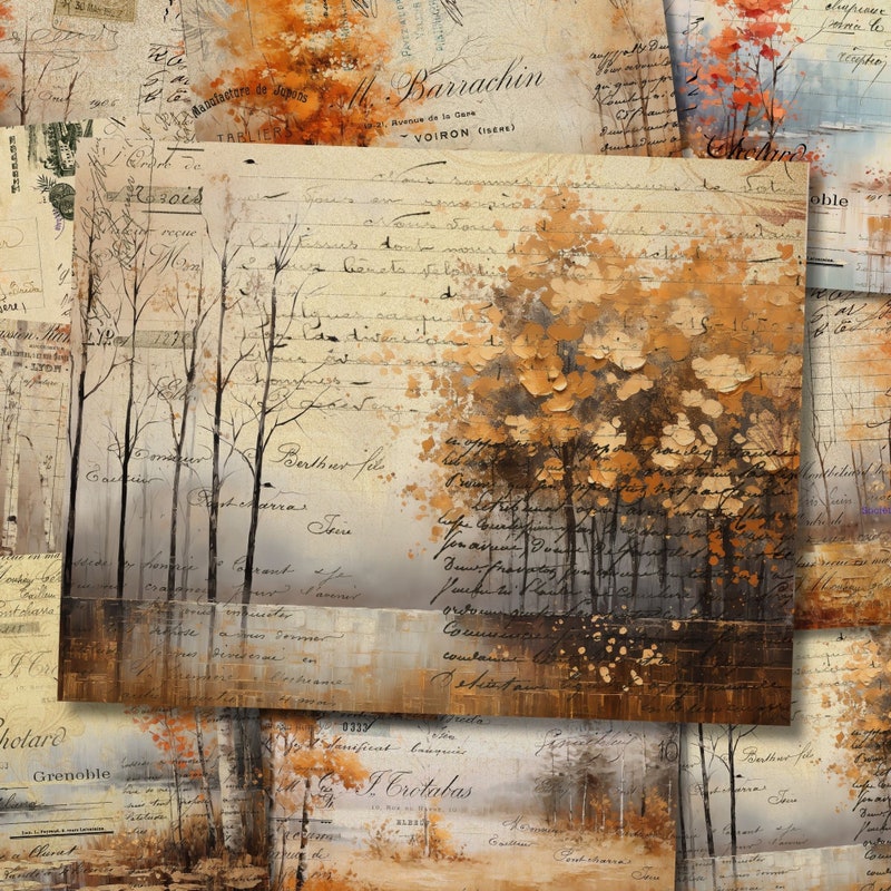 Fall Mixed Media Canvas - Etsy