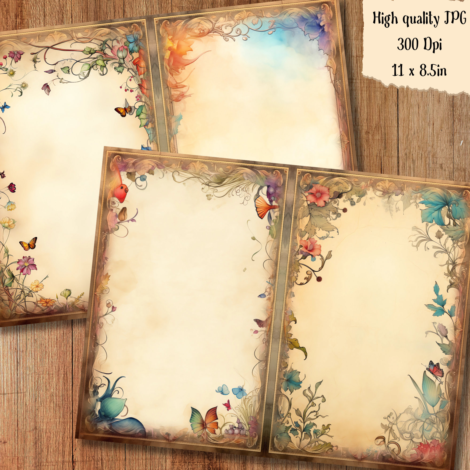 Magical Junk Journal Pages Fantasy Fairytale Journaling Paper - Etsy