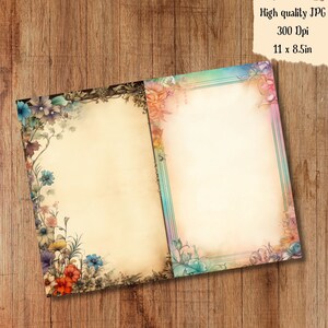 Fantasy Junk Journal Pages Magical Fairytale Journaling Paper ...