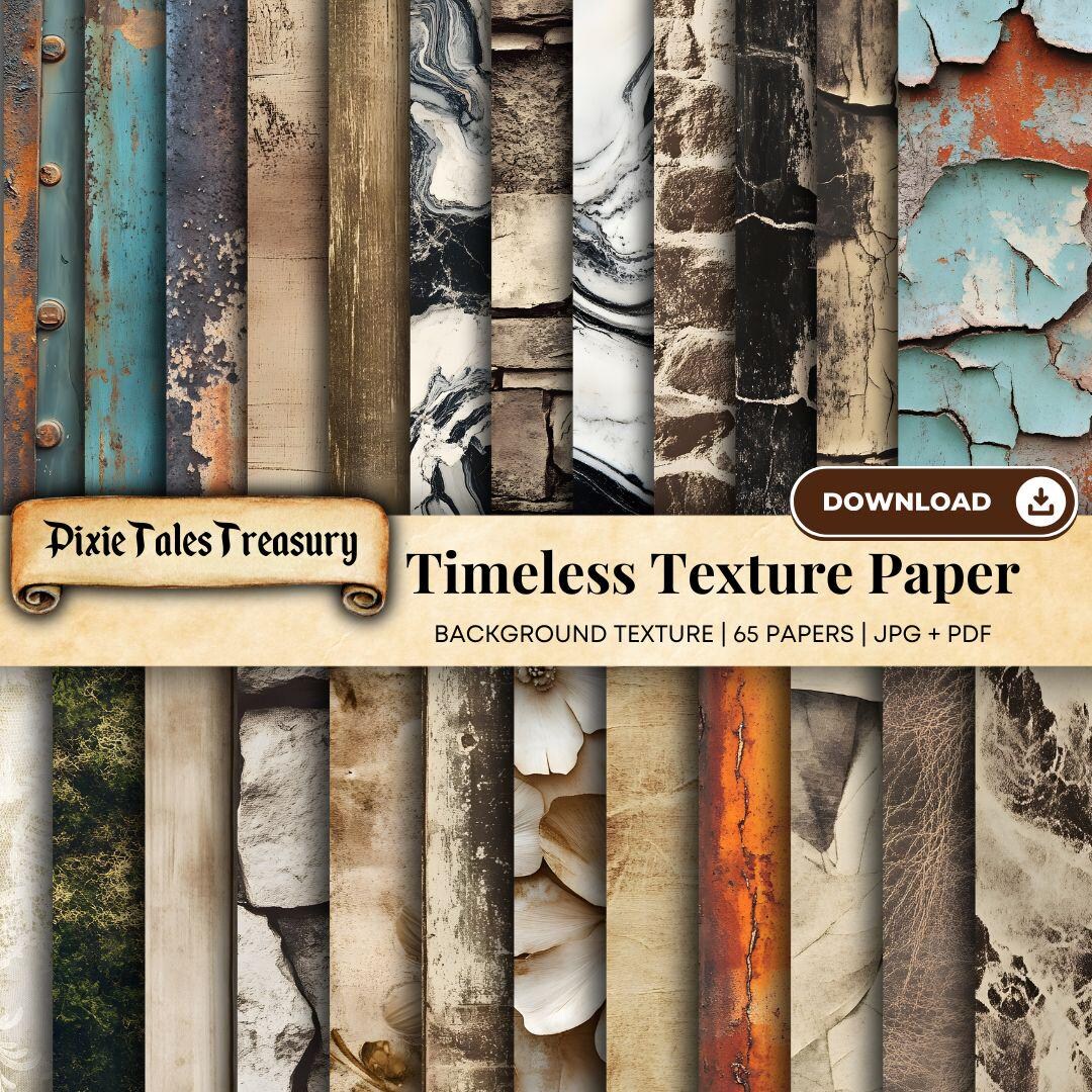 Natural Texture Paper Collection, Vintage Wall Background Printables ...