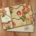 Roses Trifold Folio Junkjournal Kit Vintage DIY Mini Folio Junk Journal Kit Digital Folding ...