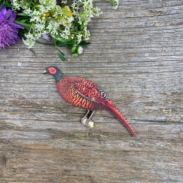 Pheasant Pin - Etsy