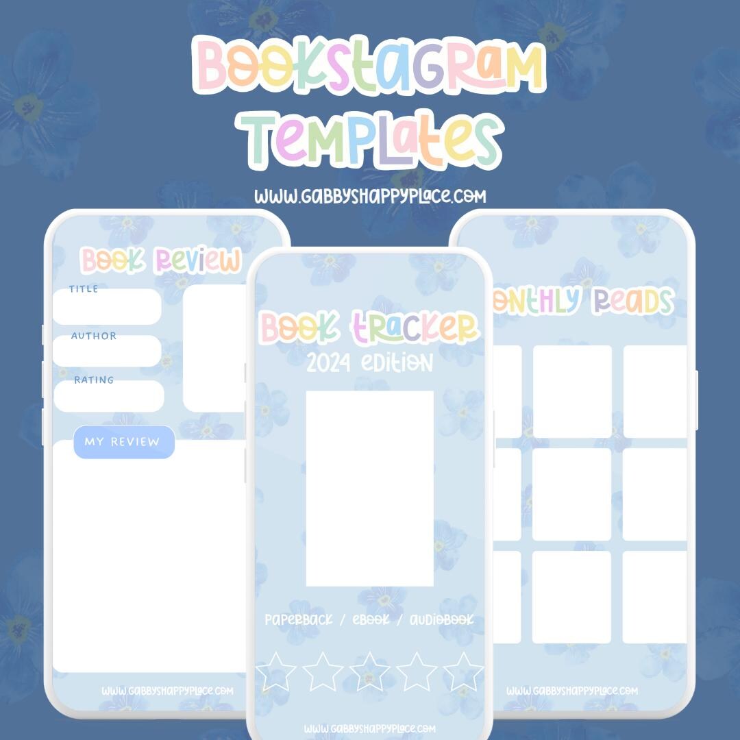 Bookstagram Templates Bookish Templates for Bookstagram - Etsy