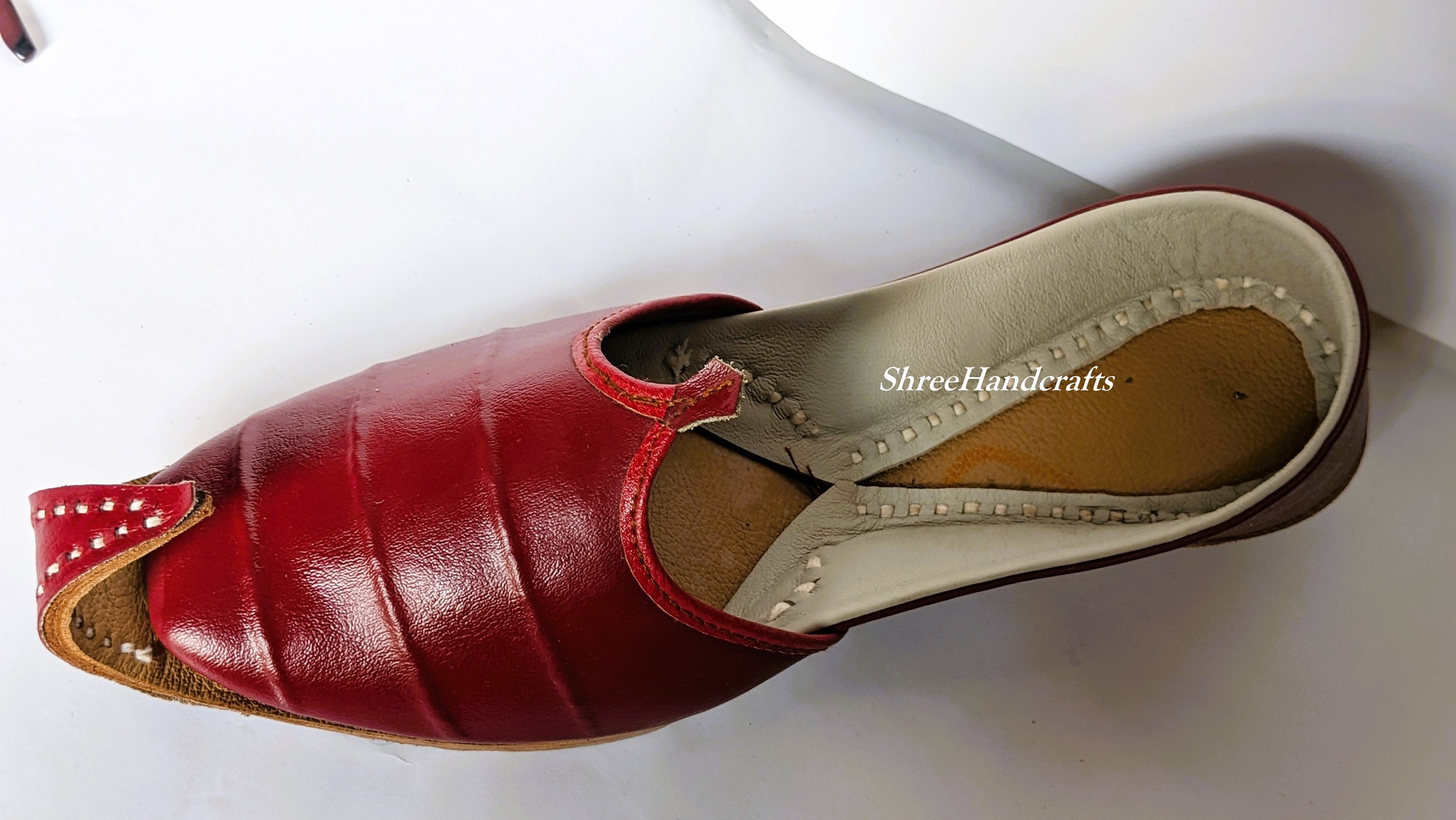 Punjabi Brown Leather Jutti for Mans Traditional Footwear Ethnic ...
