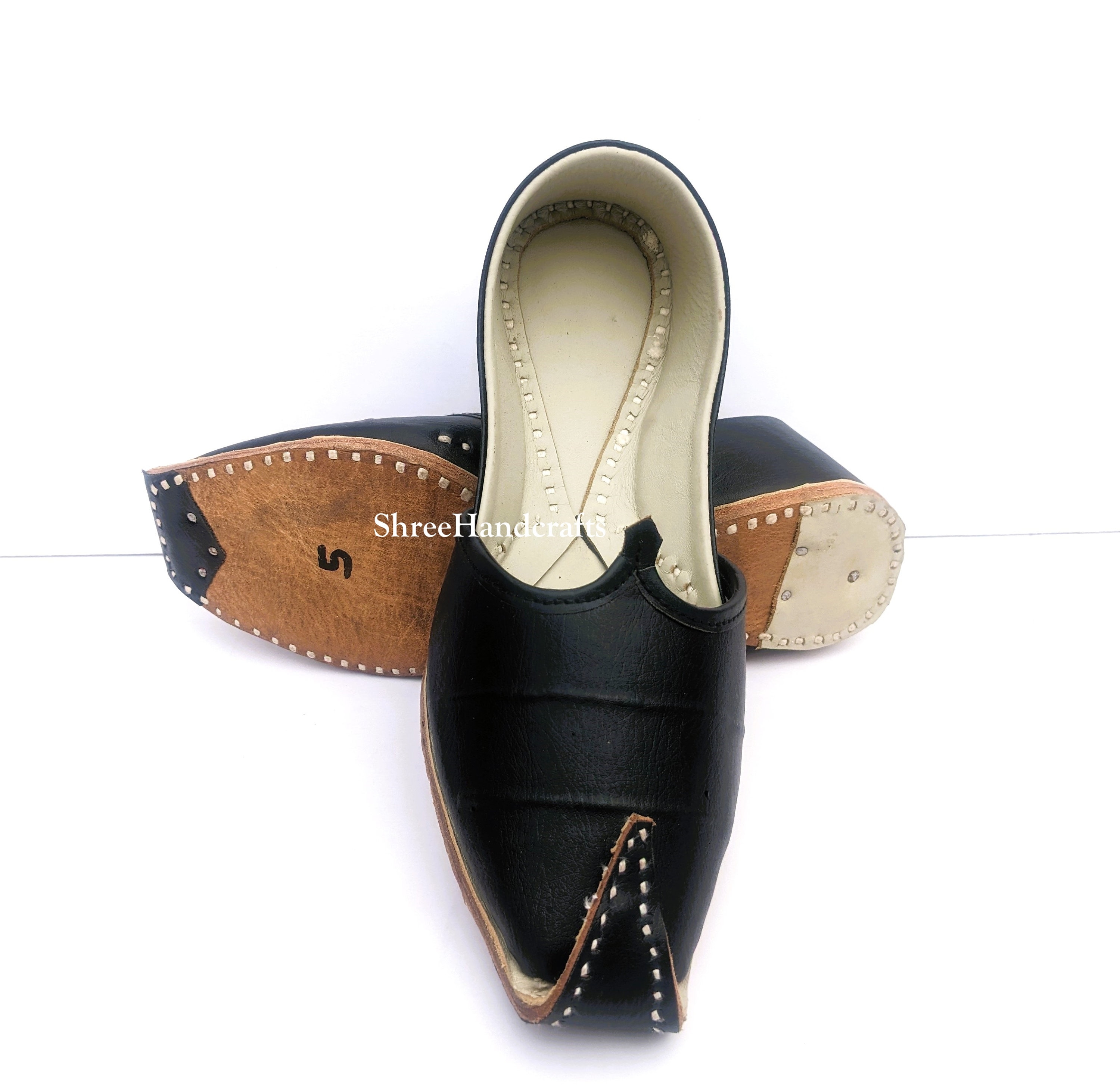 Handmade Leather Shoe for Men ,men's Jutti ,printed Design Flats ...