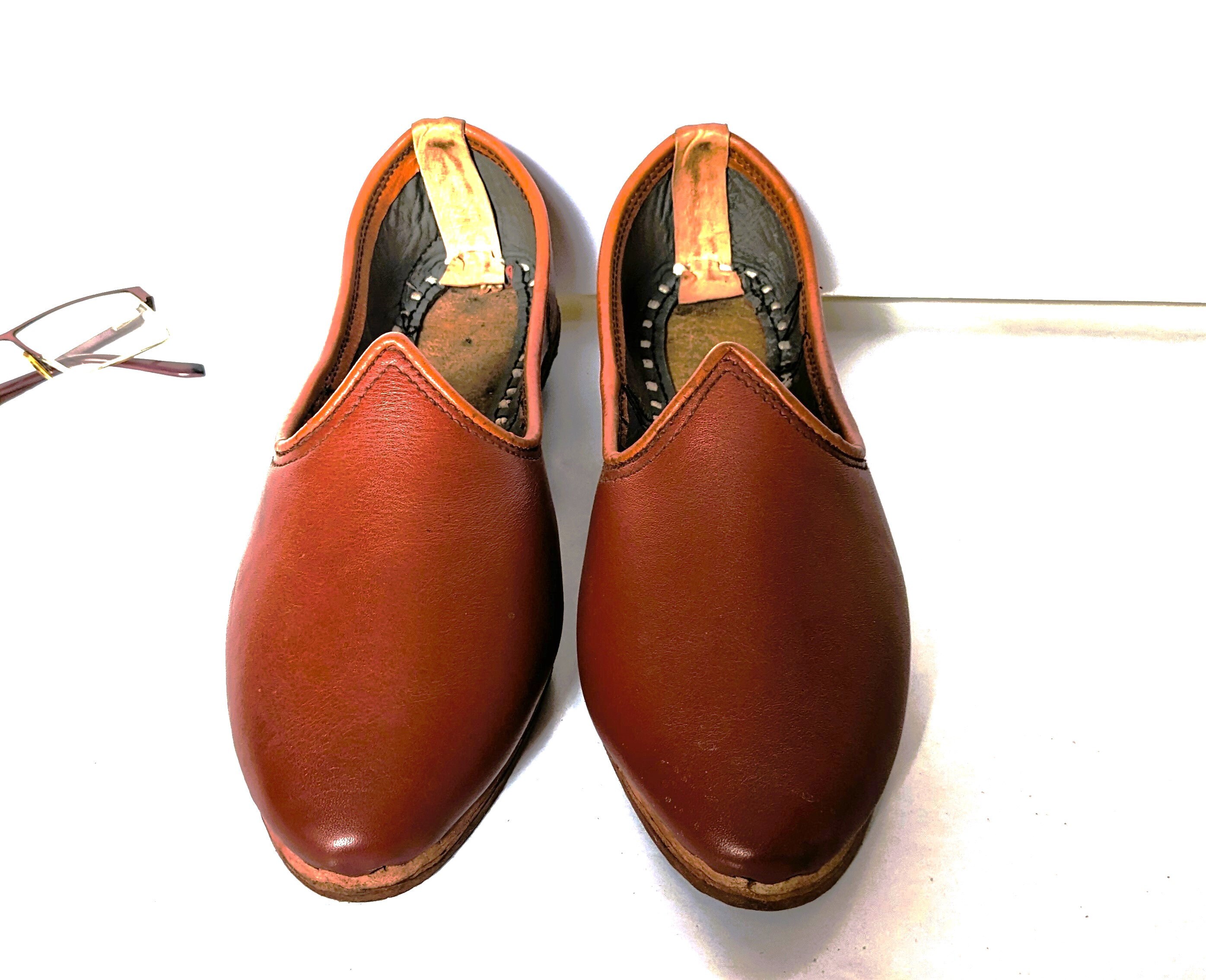 70% OFF Handmade Brown Punjabi Shoe/ Mojari/ Jutti for Men's ...