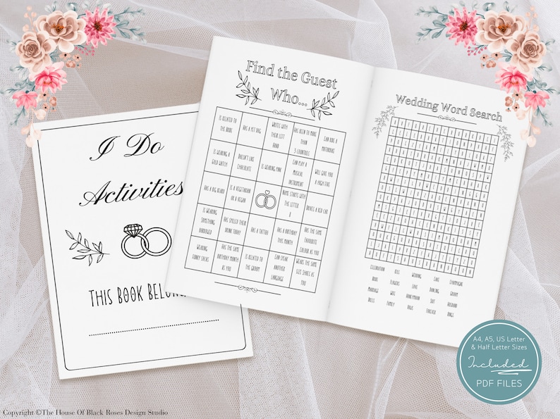 Kids Wedding Activity Pack Printable – Children’s Wedding Busy Book ...