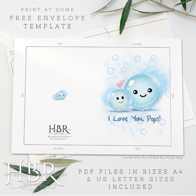 DIGITAL DOWNLOAD I Love You Pops Greeting Card Versatile Dad Birthday ...