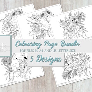 DIGITAL DOWNLOAD Printable Coloring Pages Instant Download Colouring ...