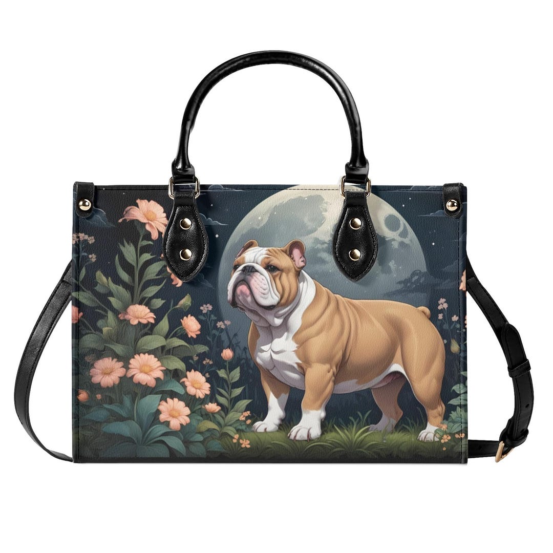 Bulldog Bag Crossbody Purse Cute Handbags Shoulder Bag Vegan Leather ...