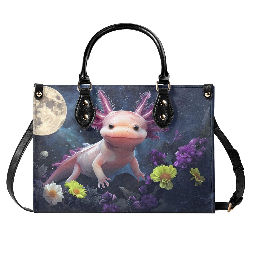 Cute Kawaii Axolotl Purse Amphibian Shoulder Bag Cottagecore Aesthetic ...