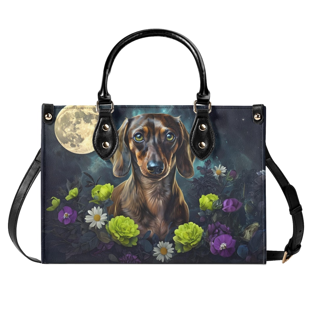 Dachshund Lover Bag Funny Wiener Dog Tote Cute Sausage Dog Handbag ...