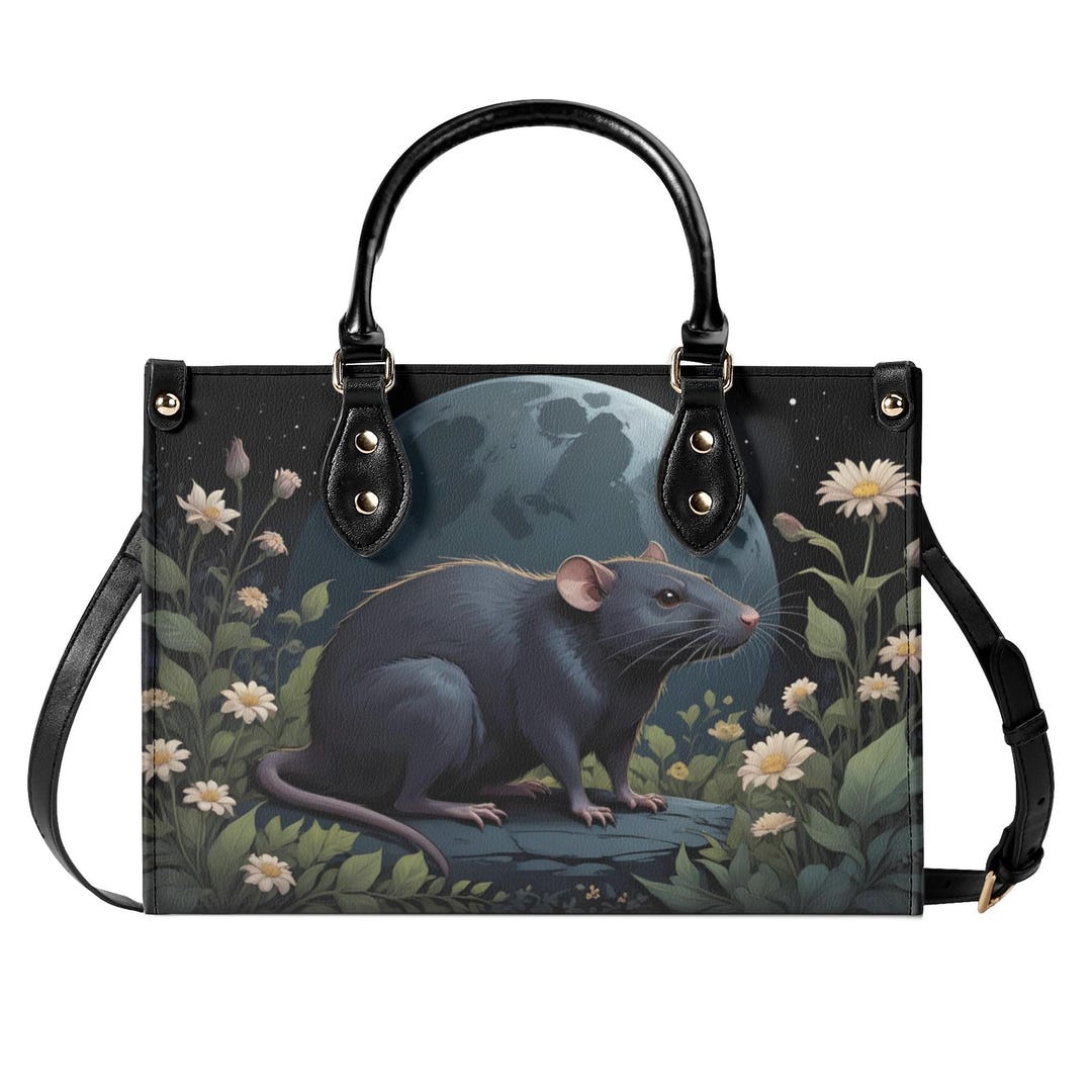 Rat Bag Crossbody Purse Cute Handbags Shoulder Bag Vegan Leather Strap ...