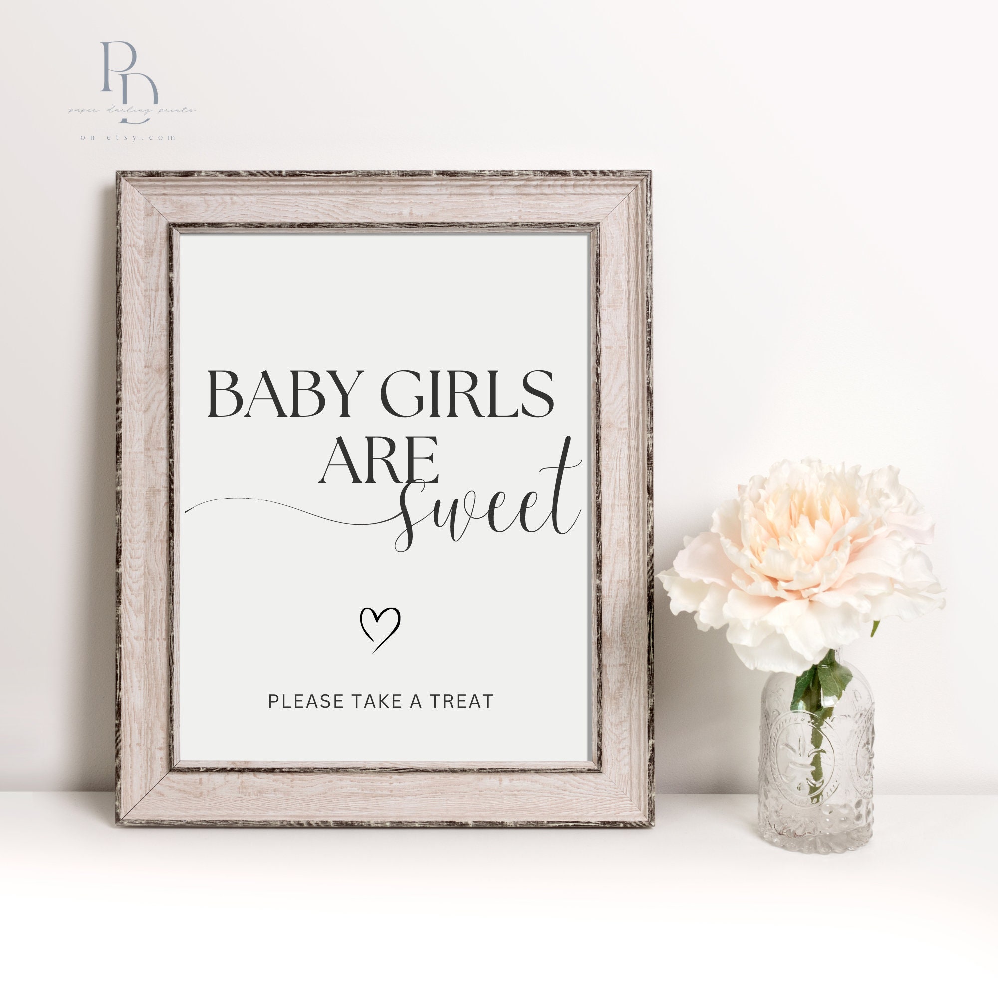 Minimalist Dessert Sign | Baby Shower Sign | Babies Are Sweet | Bar ...
