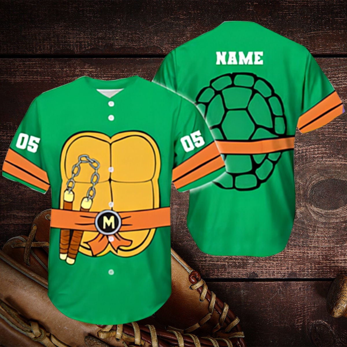 Custom Name Teenage Mutant Ninja Turtles Mutant Mayhem Movie Baseball ...