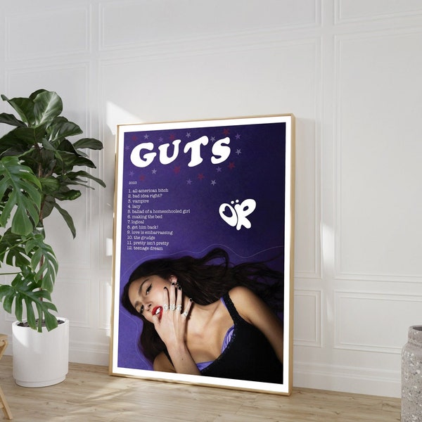 Olivia Rodrigo Guts Poster - Etsy