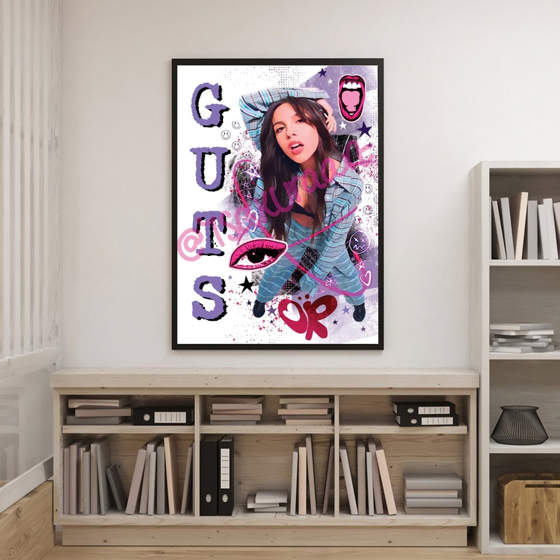 Olivia Rodrigo Guts Poster, Olivia R Song Lyrics Inspired Poster ...