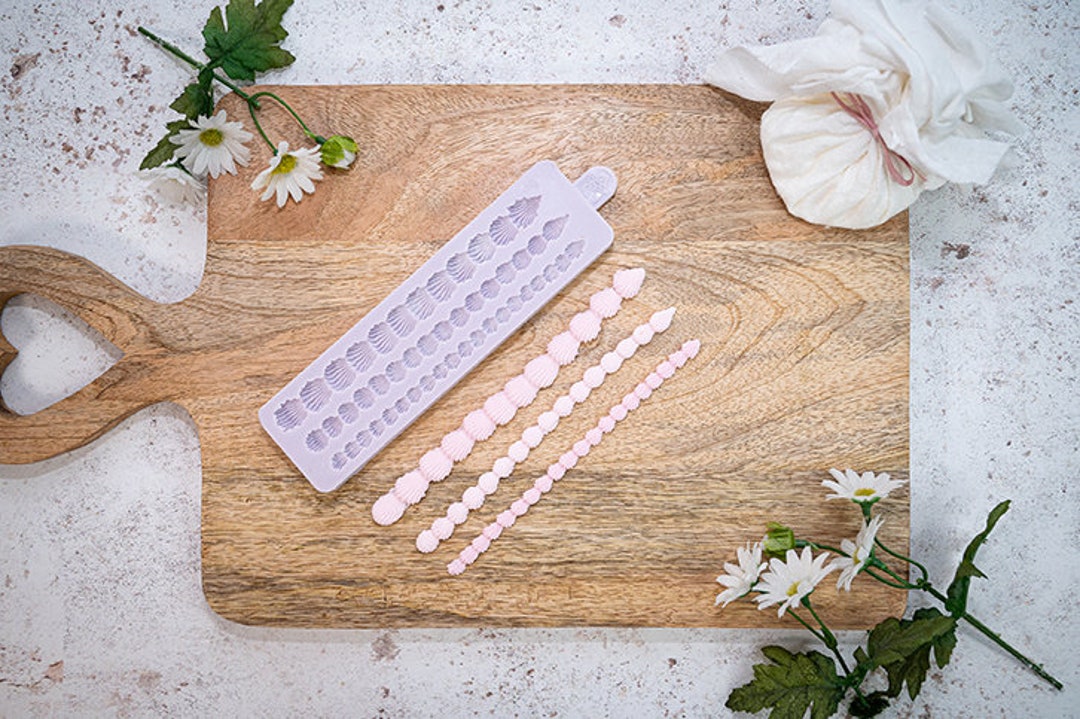 Piped Shell Border Silicone Mould - Etsy
