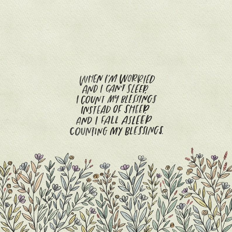 Count Blessings Print - Etsy