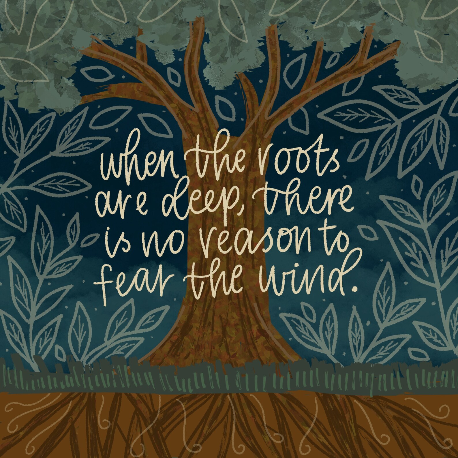 Deep Roots Print - Etsy