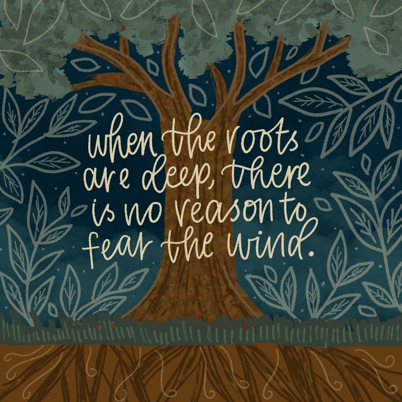 Deep Roots Print - Etsy