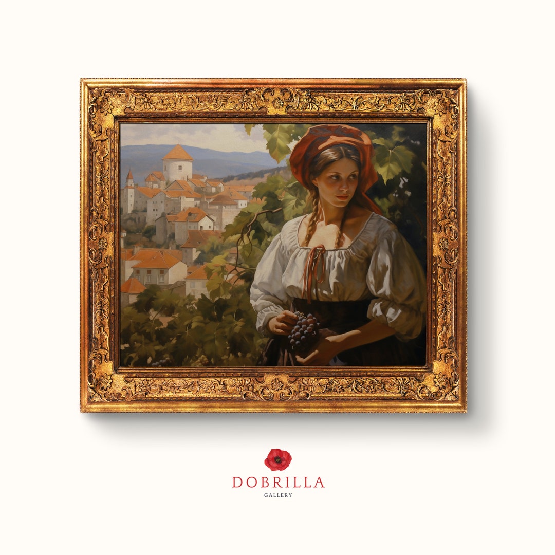 Antique Print | "slovak Winemaker" | AI Assisted Renaissance Inspired ...