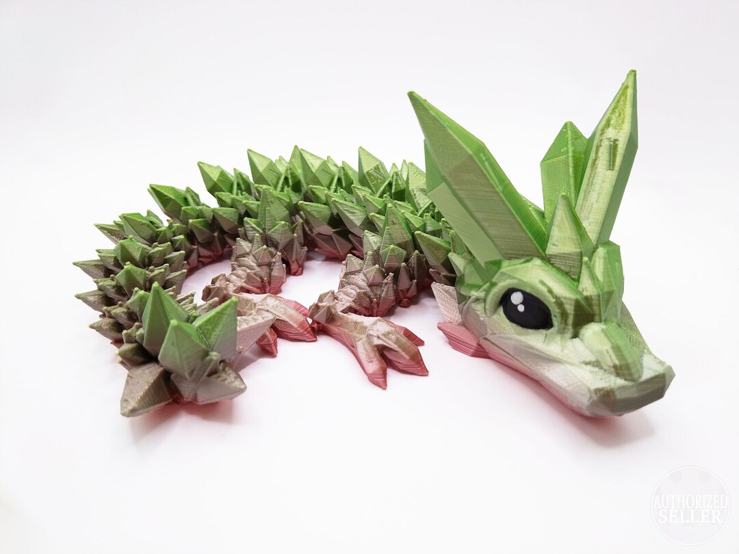 Articulated Baby Crystal Gem Dragon: Cute Miniature Fantasy Collectible ...