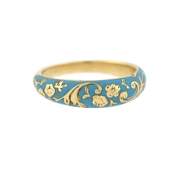 Enamel Ring - Etsy