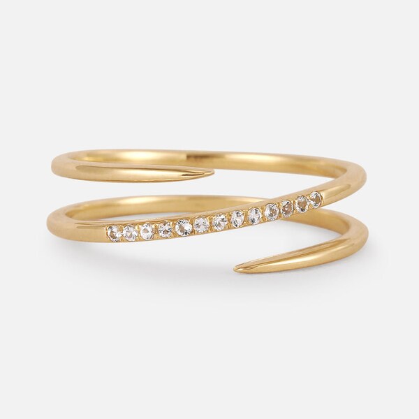 14k Gold Wrap Ring - Etsy