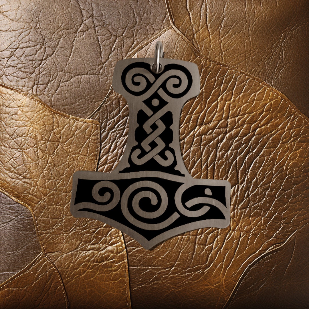 Thor's Hammer Dog Tag Stainless Steel Dog ID Tag - Etsy
