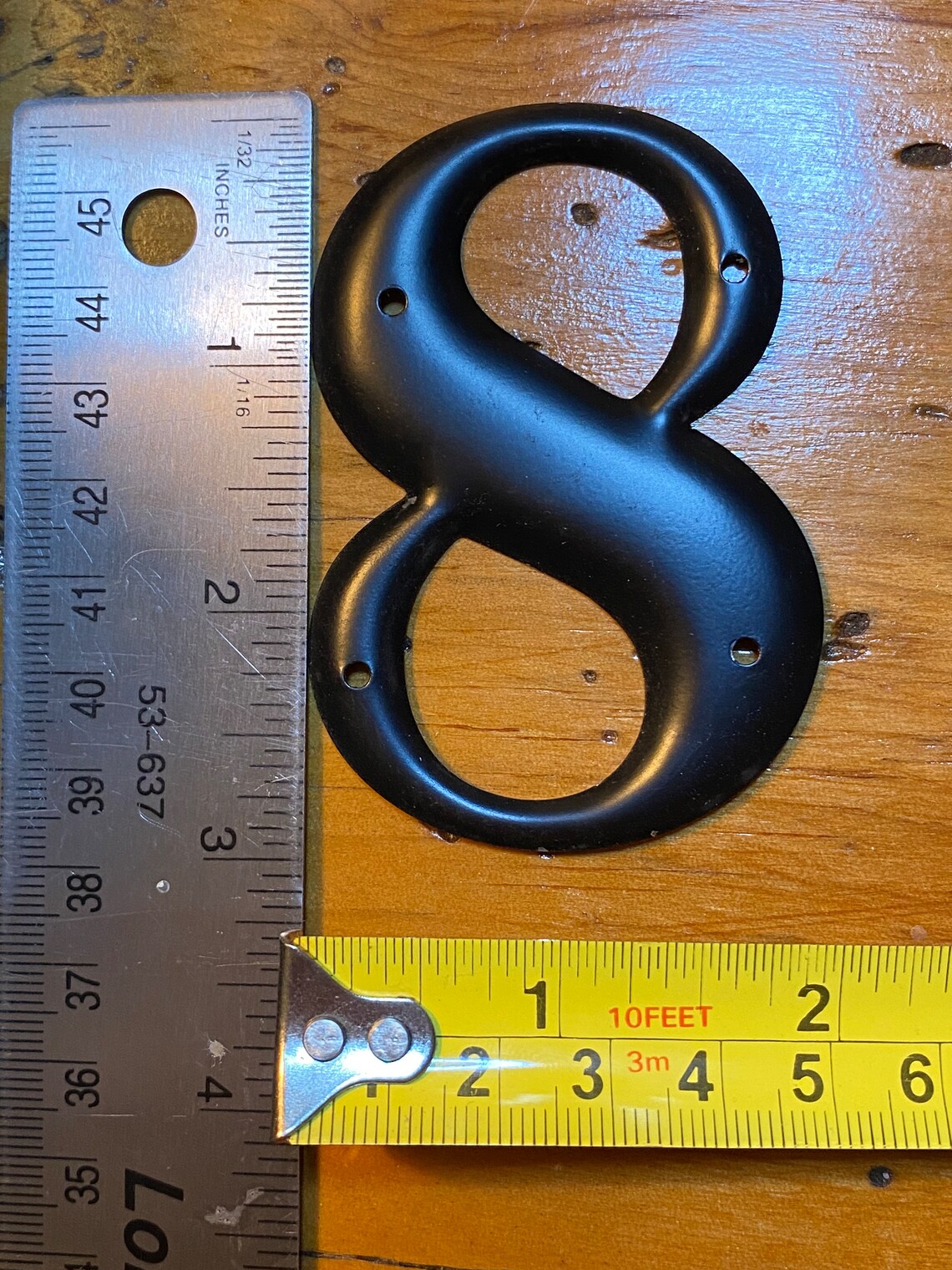 Industrial Metal Numbers 3" - Small Vintage Metal Numbers – Salvaged ...