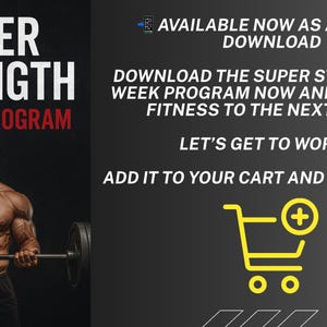 Super Strength Fitness Program | 12-week Gym Plan | PDF Printable ...