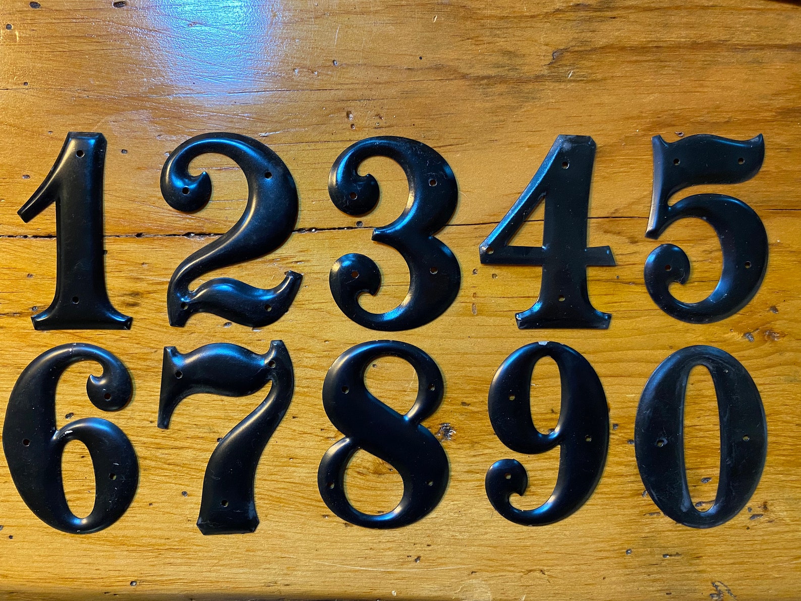 Industrial Metal Numbers 3" - Small Vintage Metal Numbers – Salvaged ...