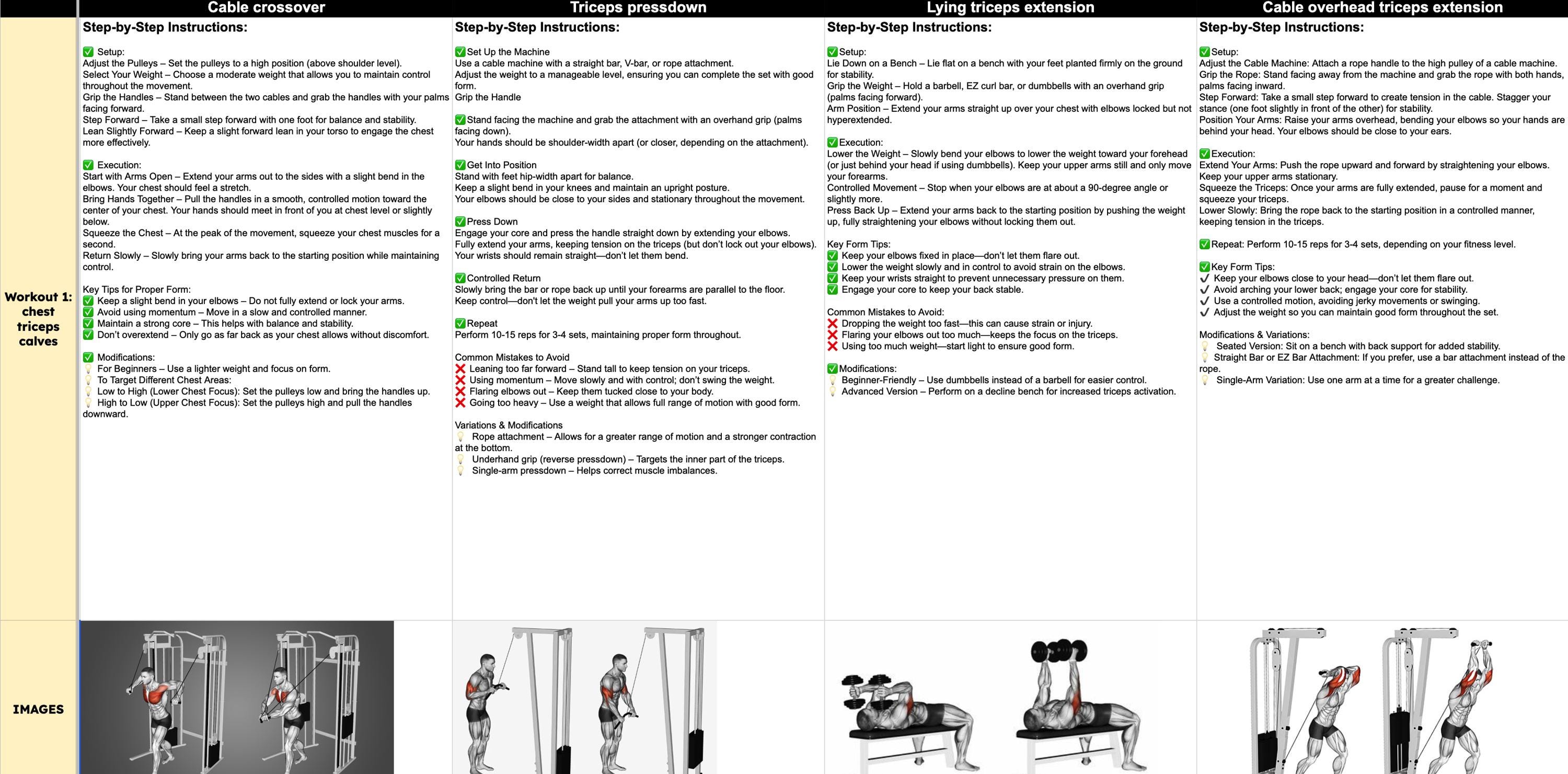 Lean and Jacked: 12-week Workout Plan | Google Sheets & PDF Tracker ...