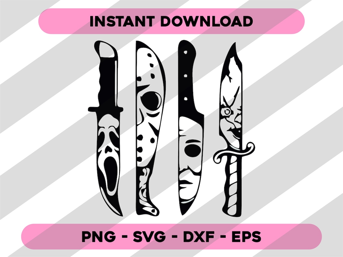 Horror Movie Knives Svg Halloween Svg Halloween Knife Svg - Etsy
