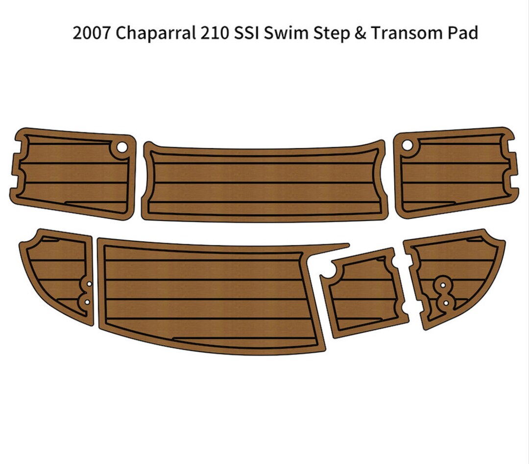 2007 Chaparral 210 SSI Swim Step Transom Boat EVA Foam Teak Deck Floor ...