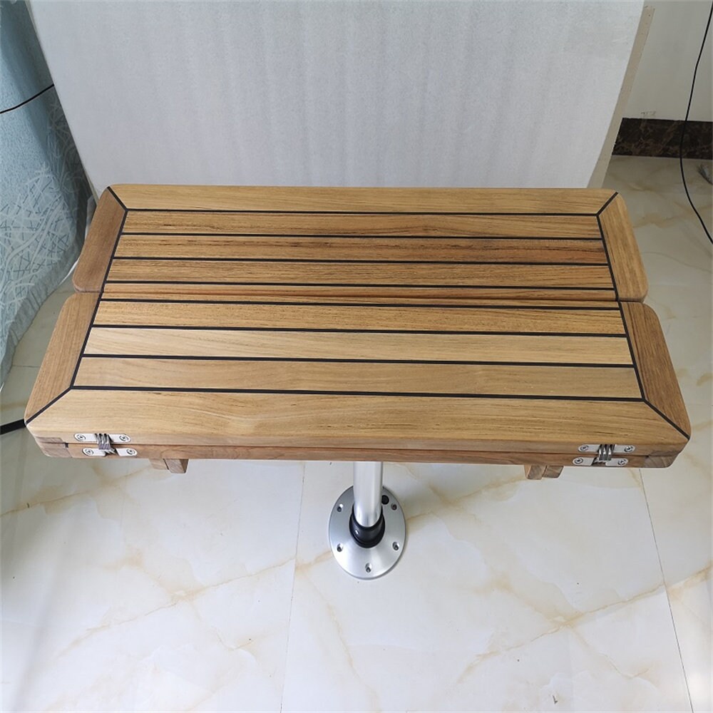 Boat Rectangular Folding Teak Table Top Two Wing 4 Sizes Marine Boat RV ...