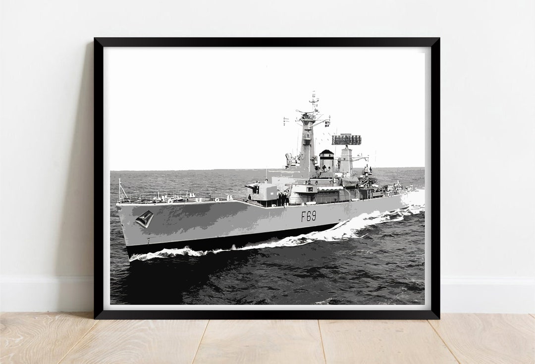 HMS Bacchante Royal Navy Leander Class Frigate Military - Etsy Australia